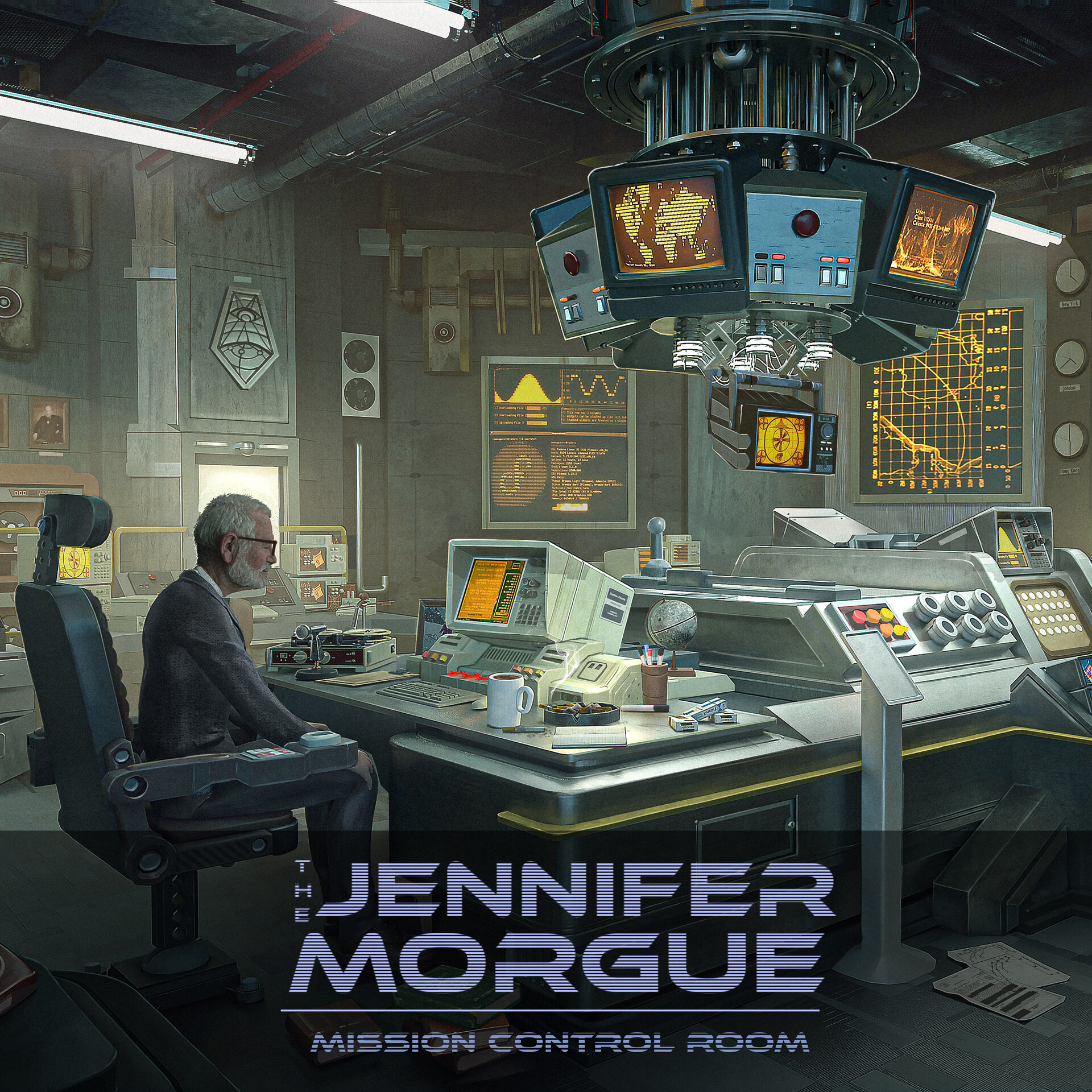 ArtStation - The Jennifer Morgue - Mission Control Room