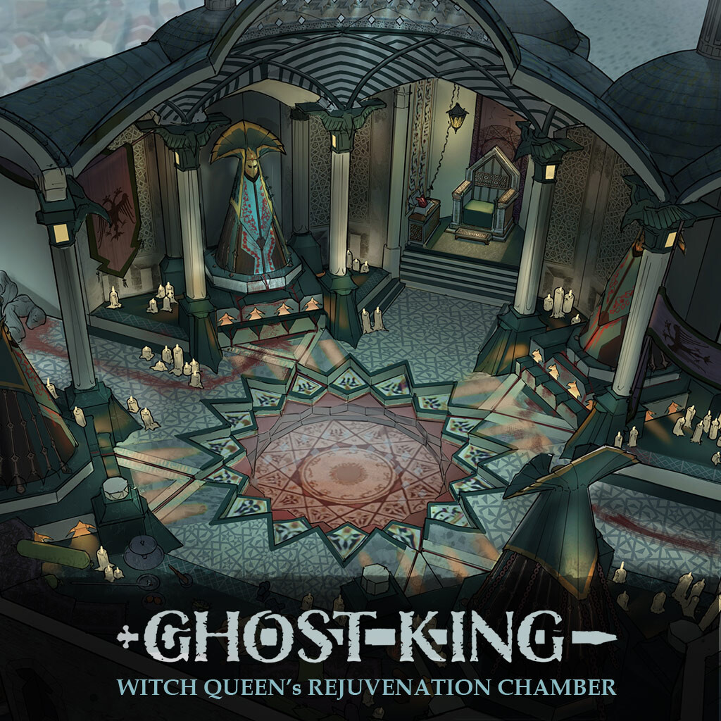 ArtStation - Ghost King: Witch Queen's Rejuvenation Chamber Cutaway