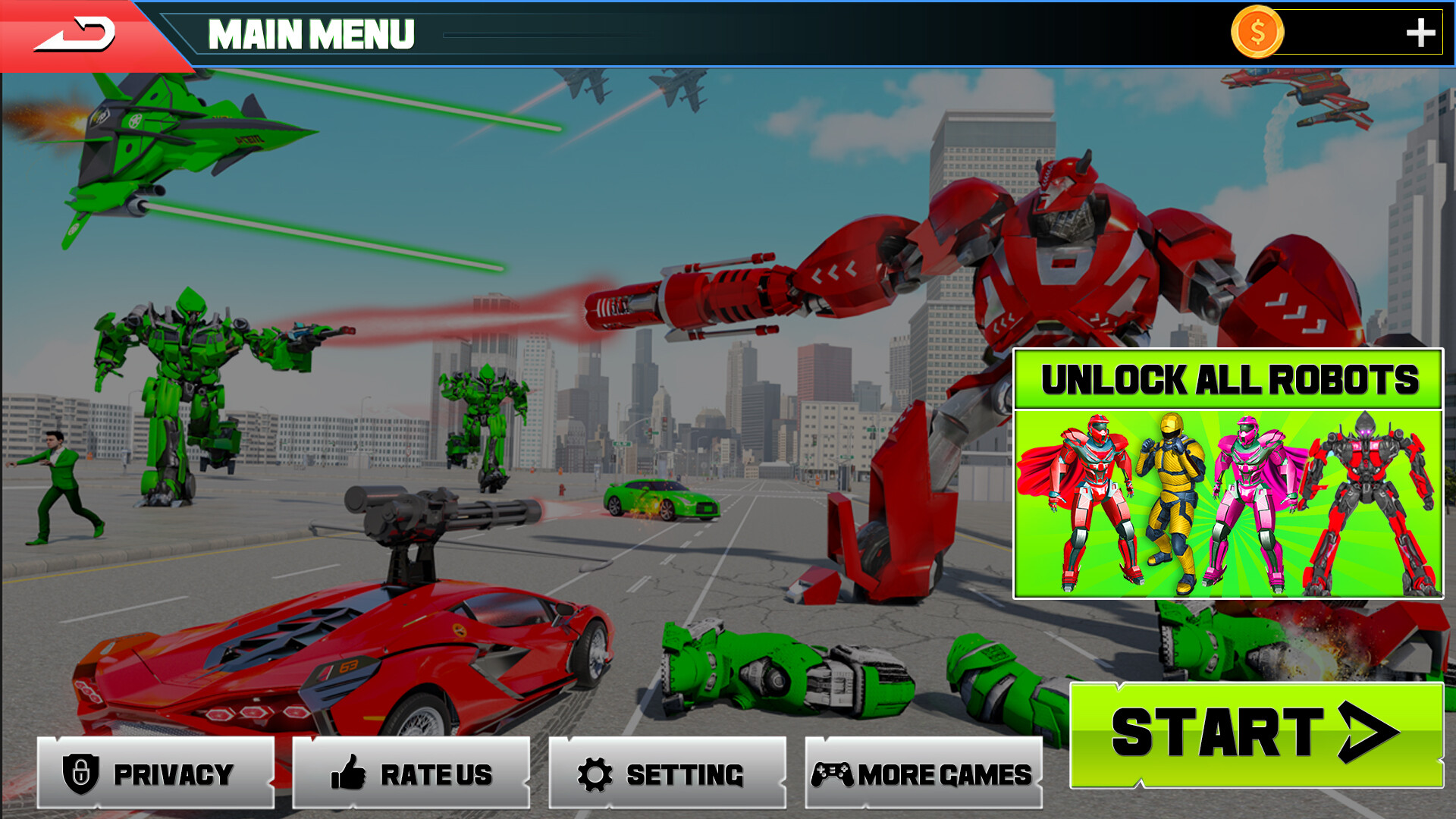 ArtStation - Robot Game Ui Ux Design For games And Apps