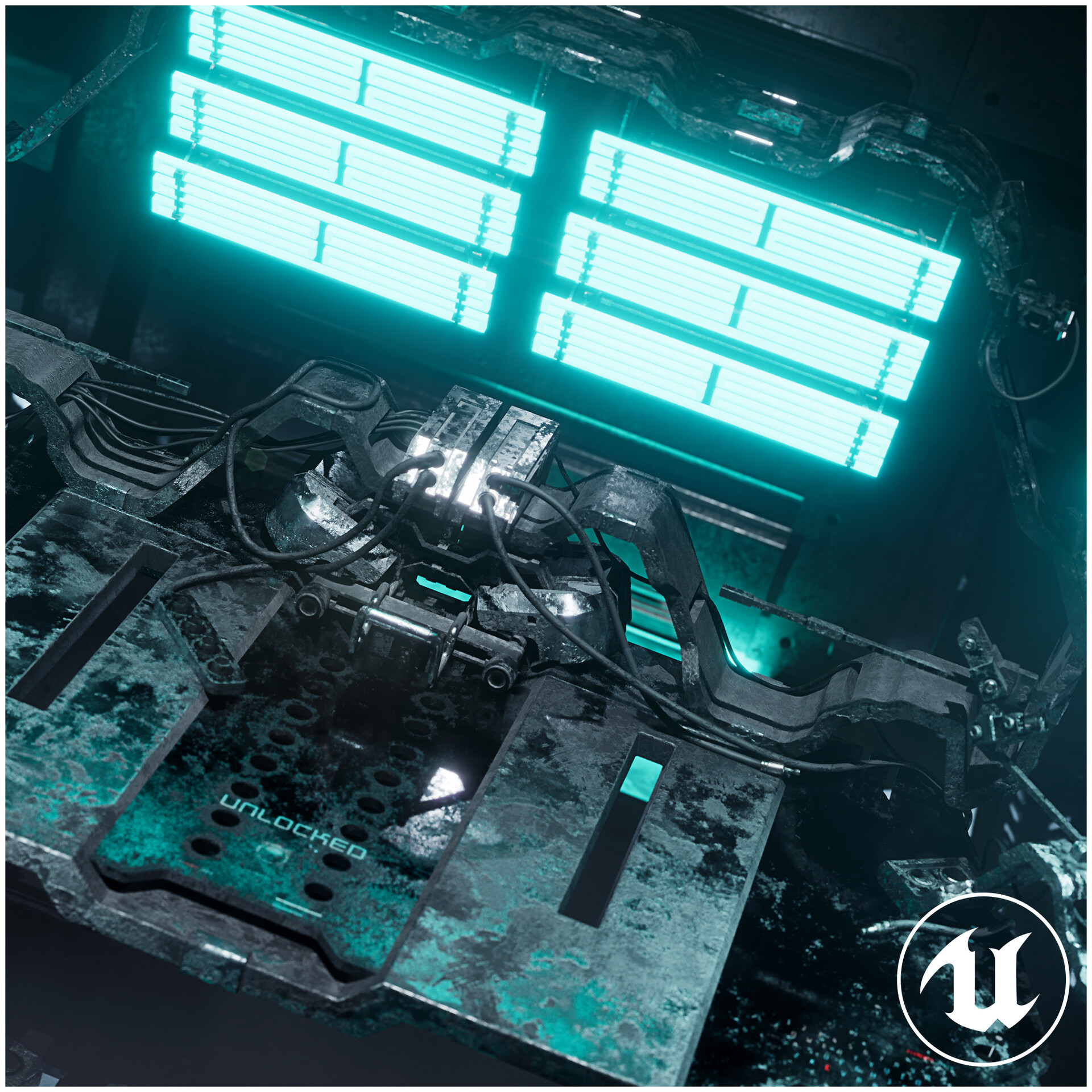 ArtStation - Goliath Sci-Fi Computer Station