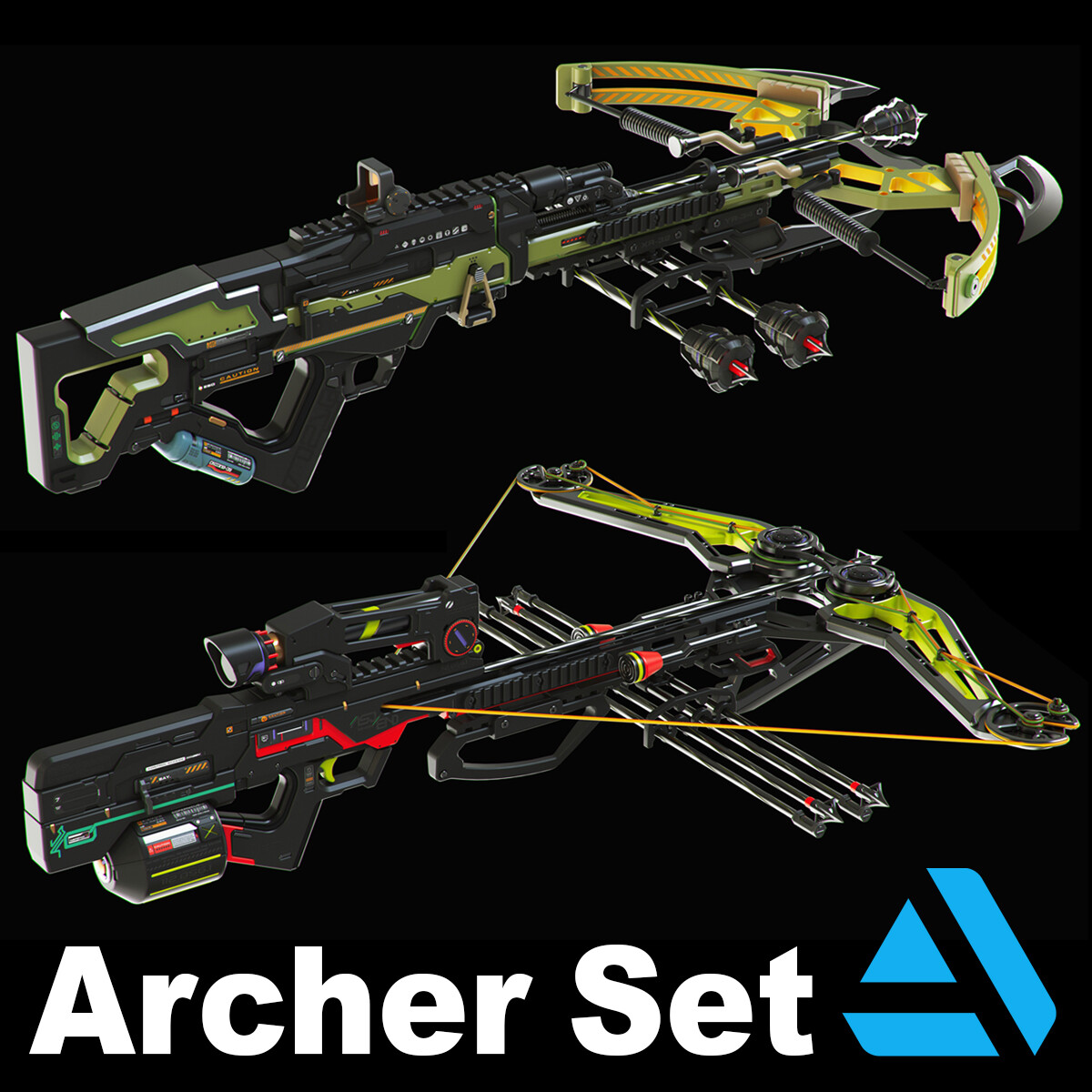 ArtStation - Archer Weapon Set