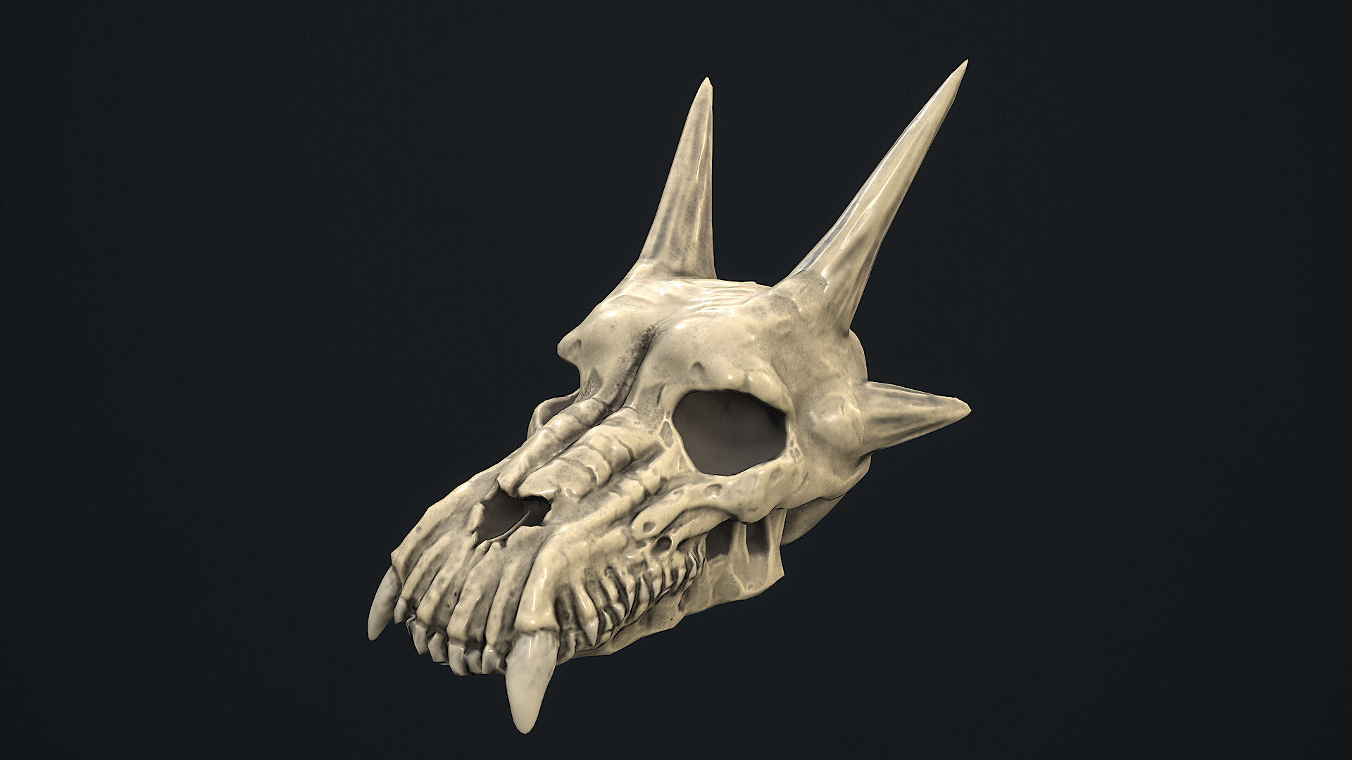 ArtStation - Dragon Skull