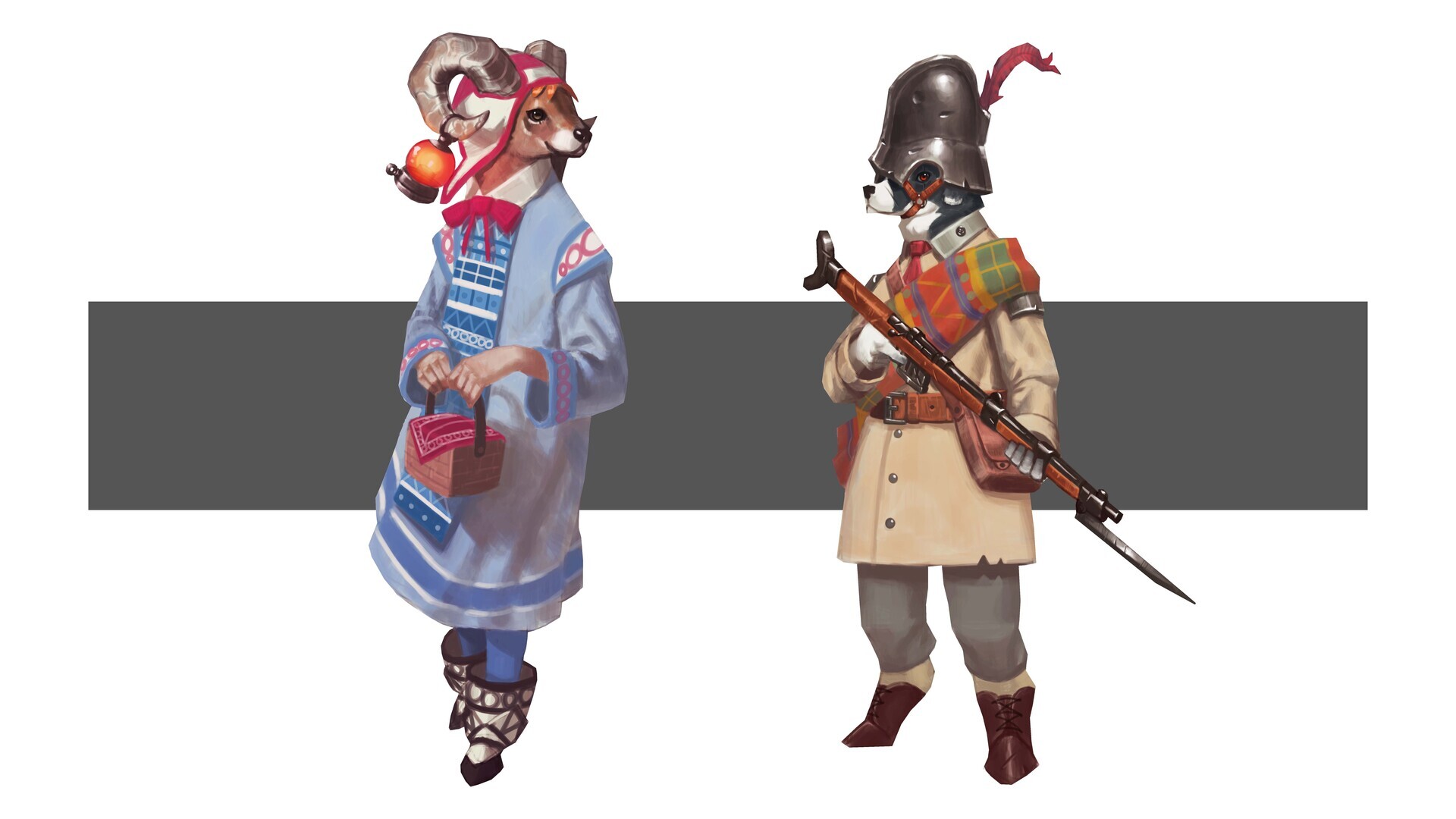 ArtStation - Swedish Inspired Anthropomorphic Characters