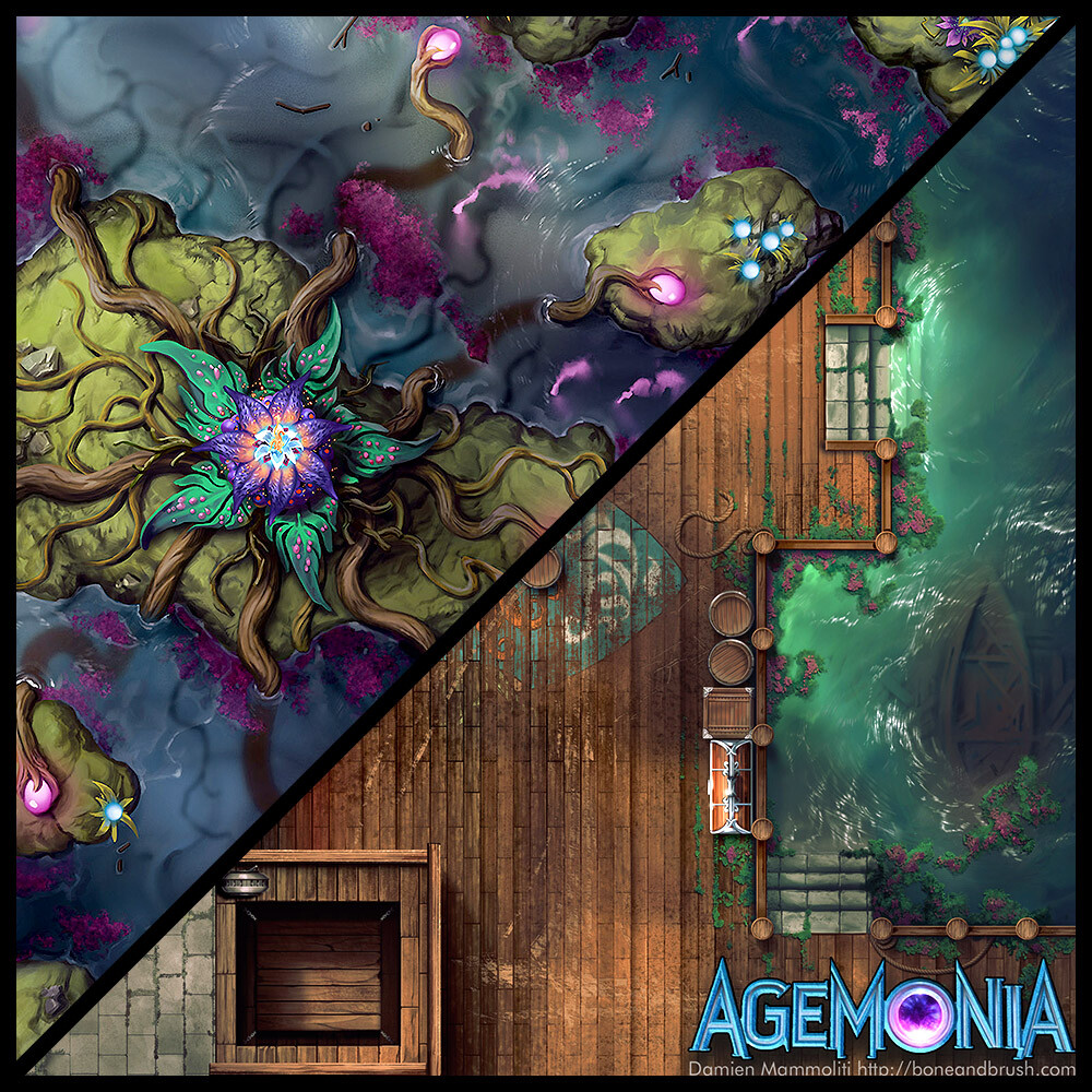 Bone and Brush Studios - Agemonia - Angler's Pier and Gnatmarsh