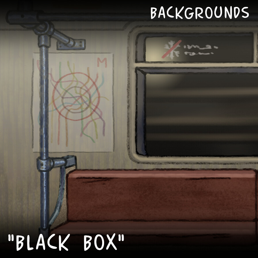ArtStation - "Black Box" Short animation Backgrounds (2021)