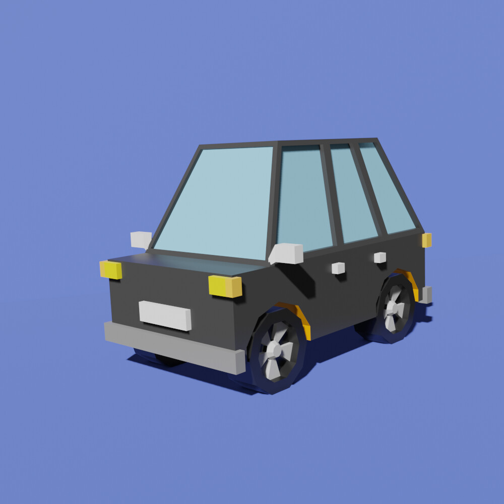 ArtStation - Lowpoly Vehicle using Blender