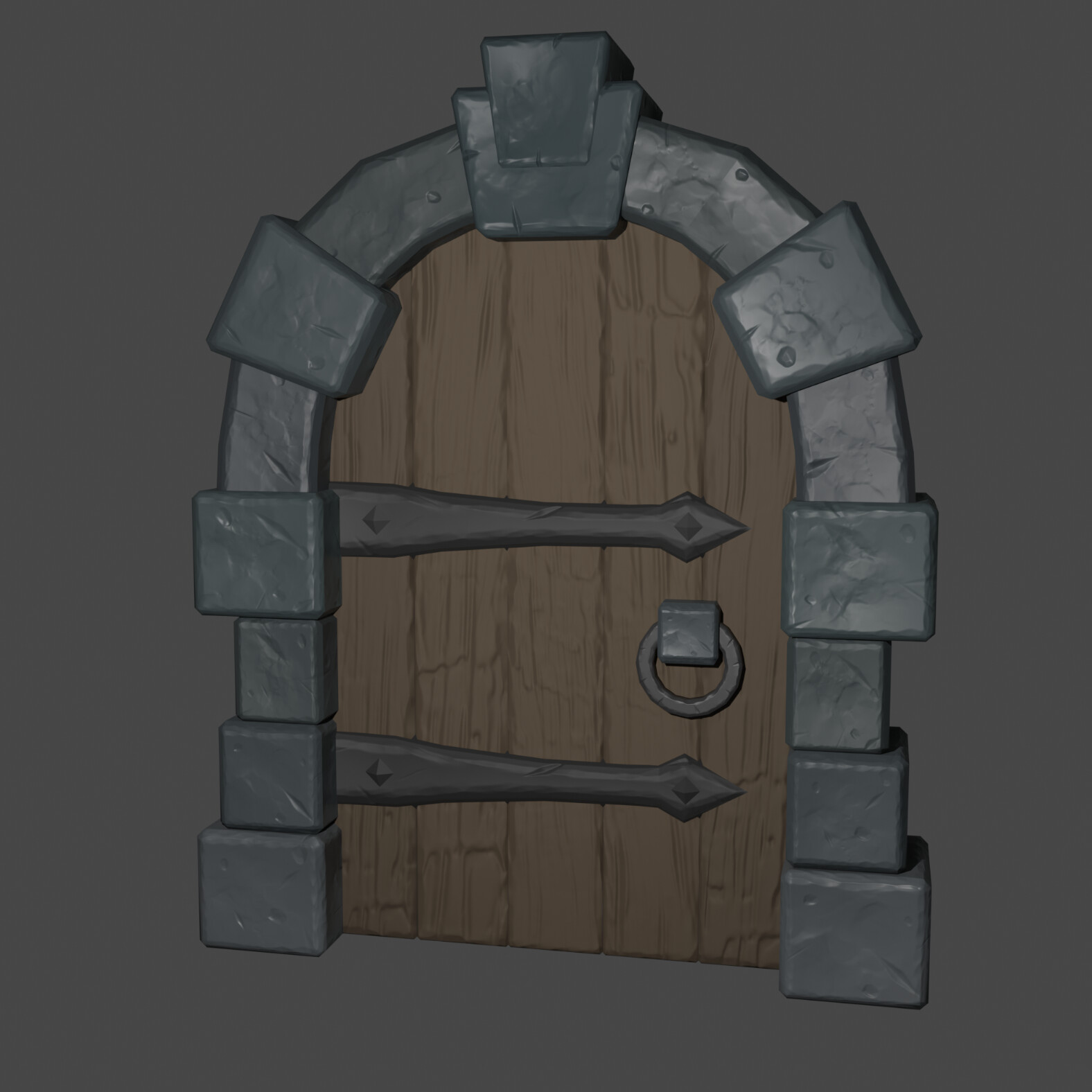 ArtStation - Stylized Dungeon Door