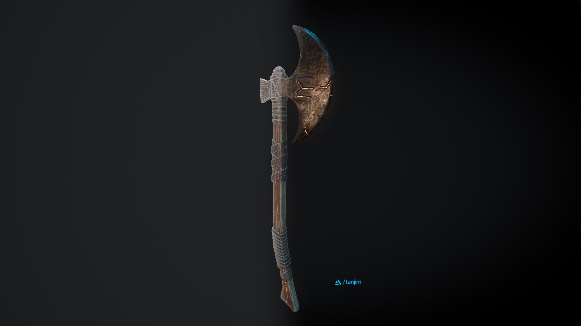 ArtStation - Turgut Alp's Battle Axe (Mythical)