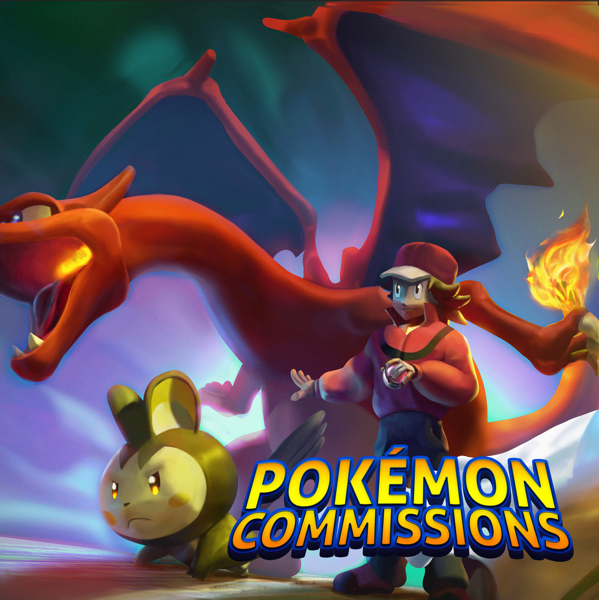 ArtStation - POKEMON TEAM - OPEN for COMMISSION