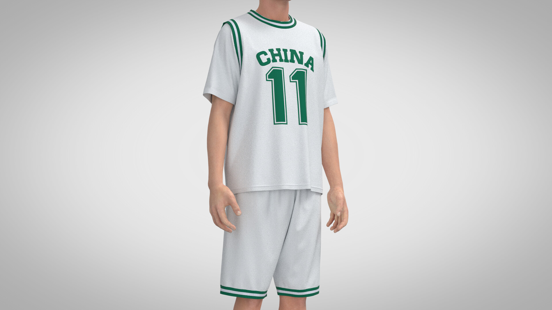 ArtStation - Basketball Outfit - Easy Fit, Marvelous Designer, Clo3D