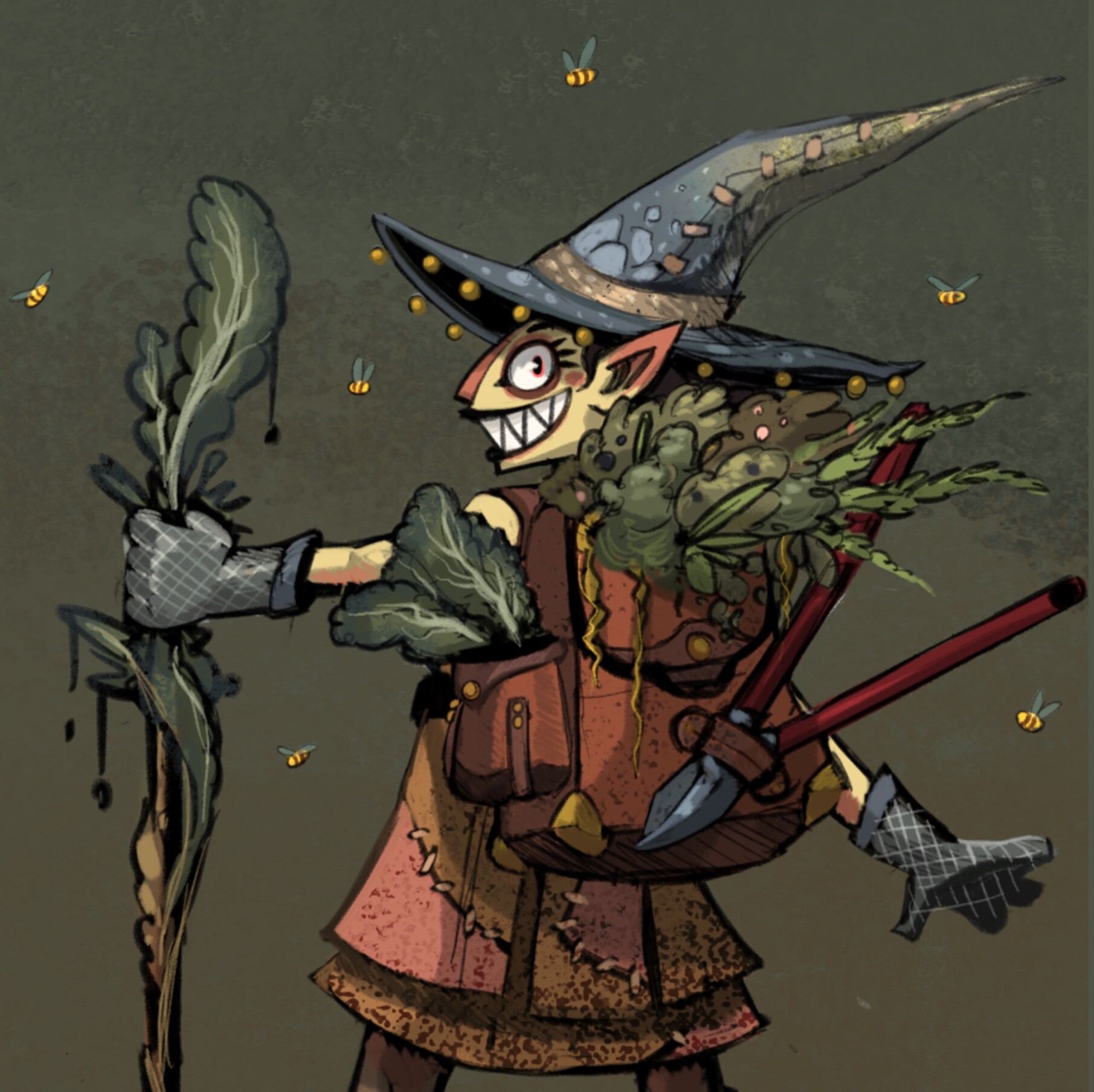ArtStation - Kaley, the Black Cabbage Witch 🥬