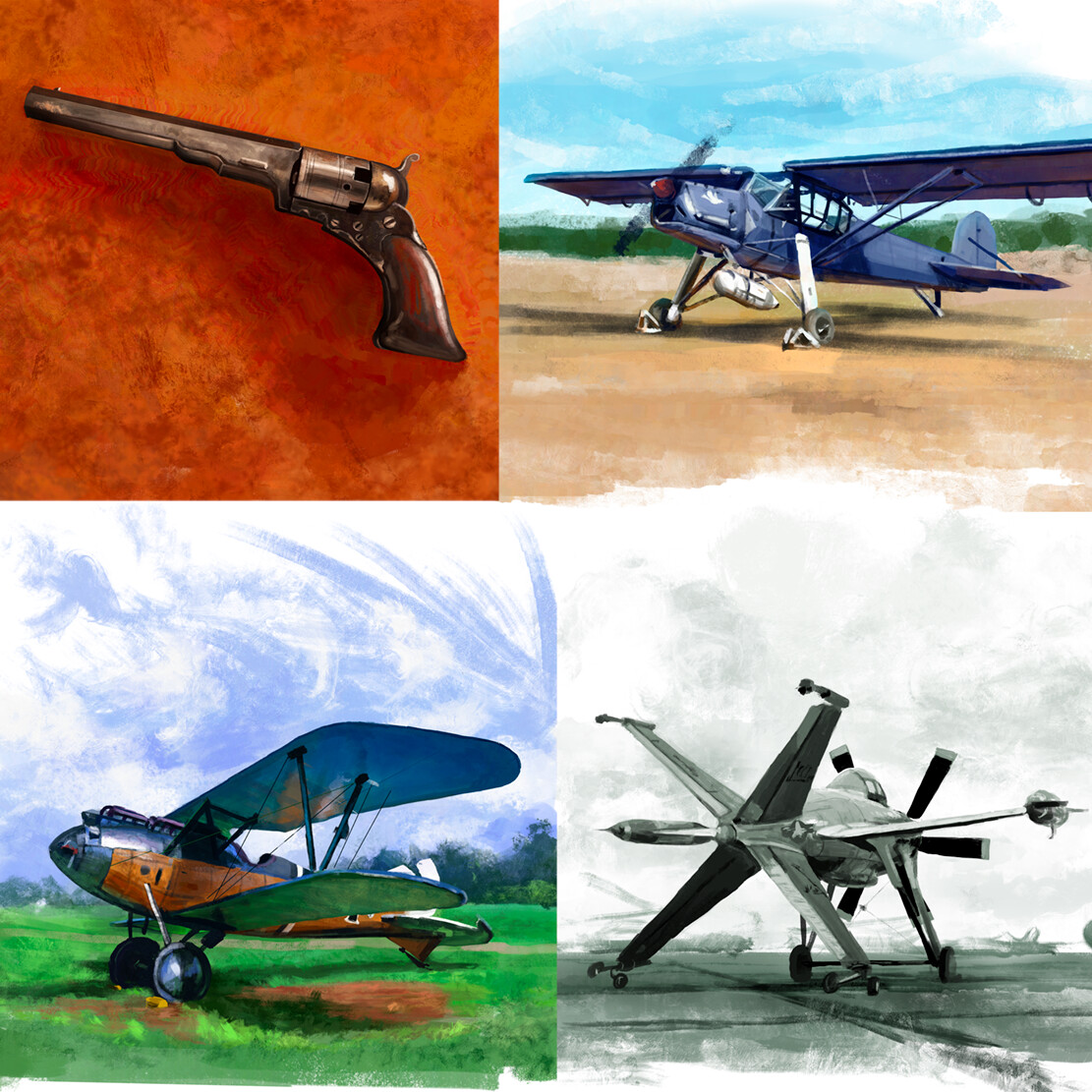 ArtStation - Plane / Hard surface studies