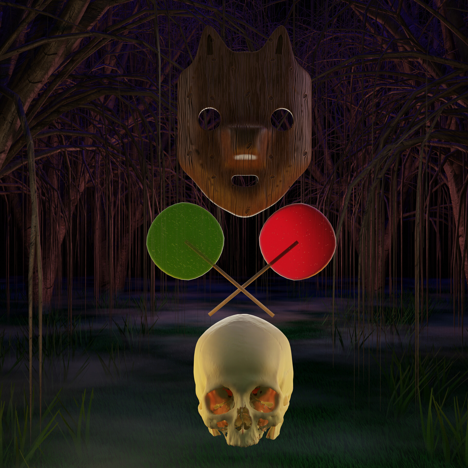 ArtStation - The wolf boy in the forest