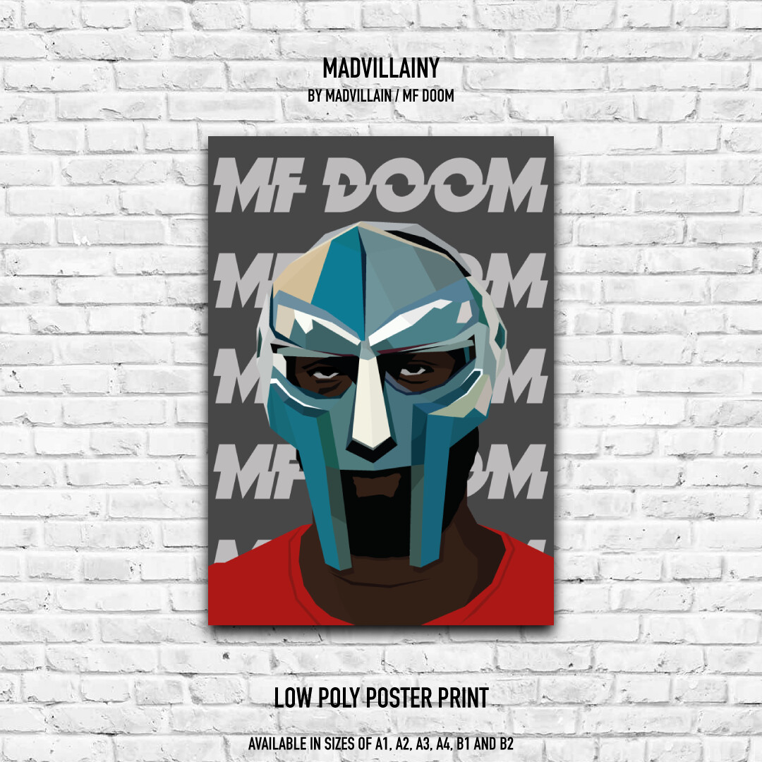 ArtStation - MF DOOM Low Poly Print