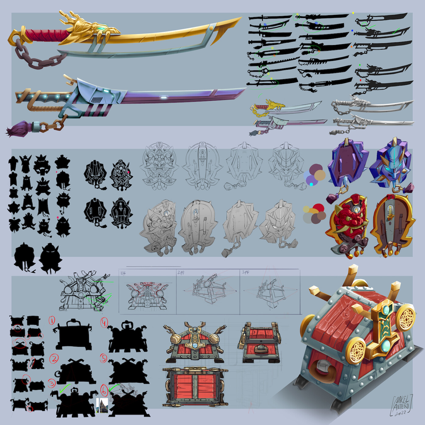 ArtStation - Prop design process for videogames.