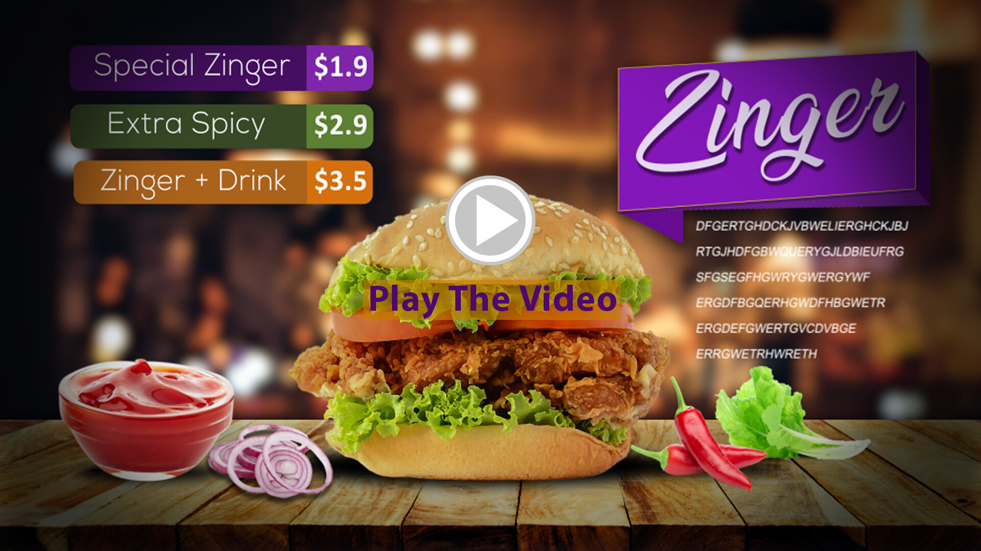 ArtStation - Burger Motion Graphics