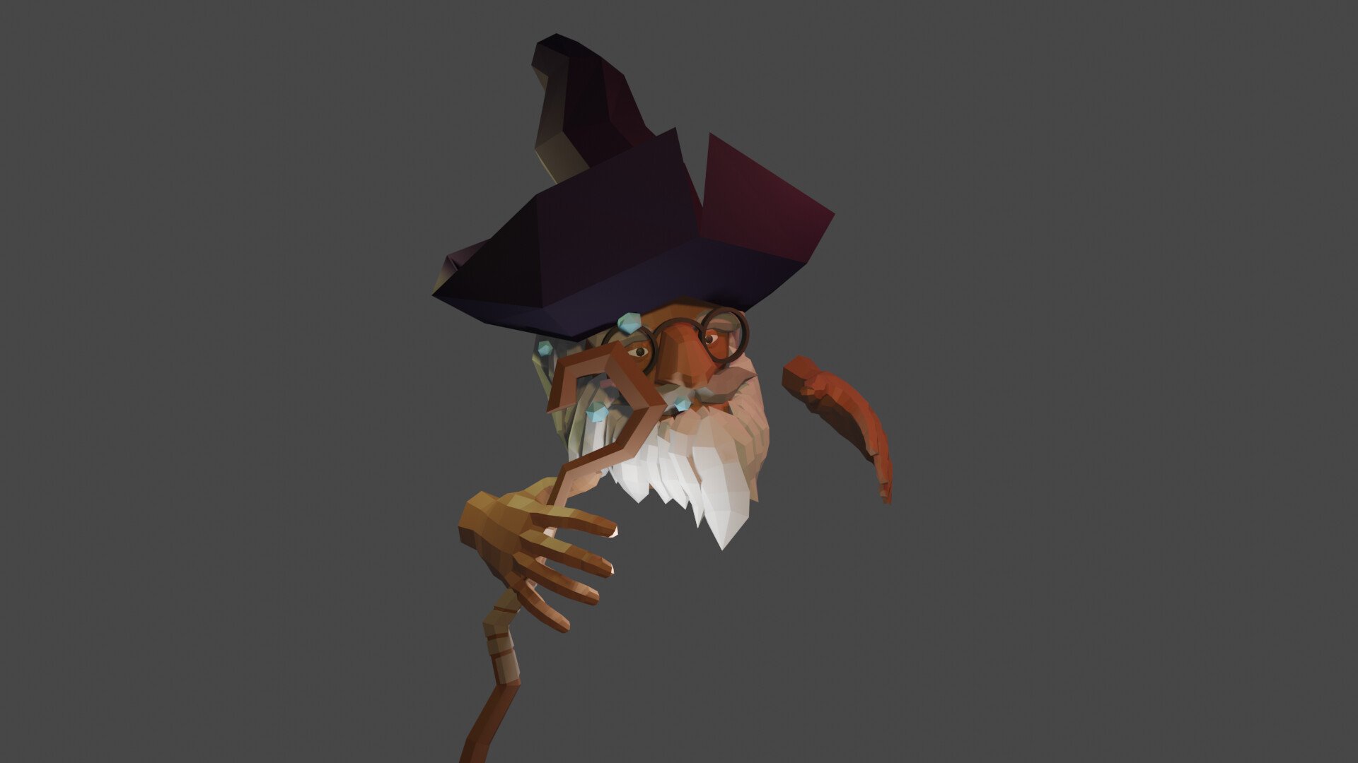 ArtStation - Low Poly Wizard