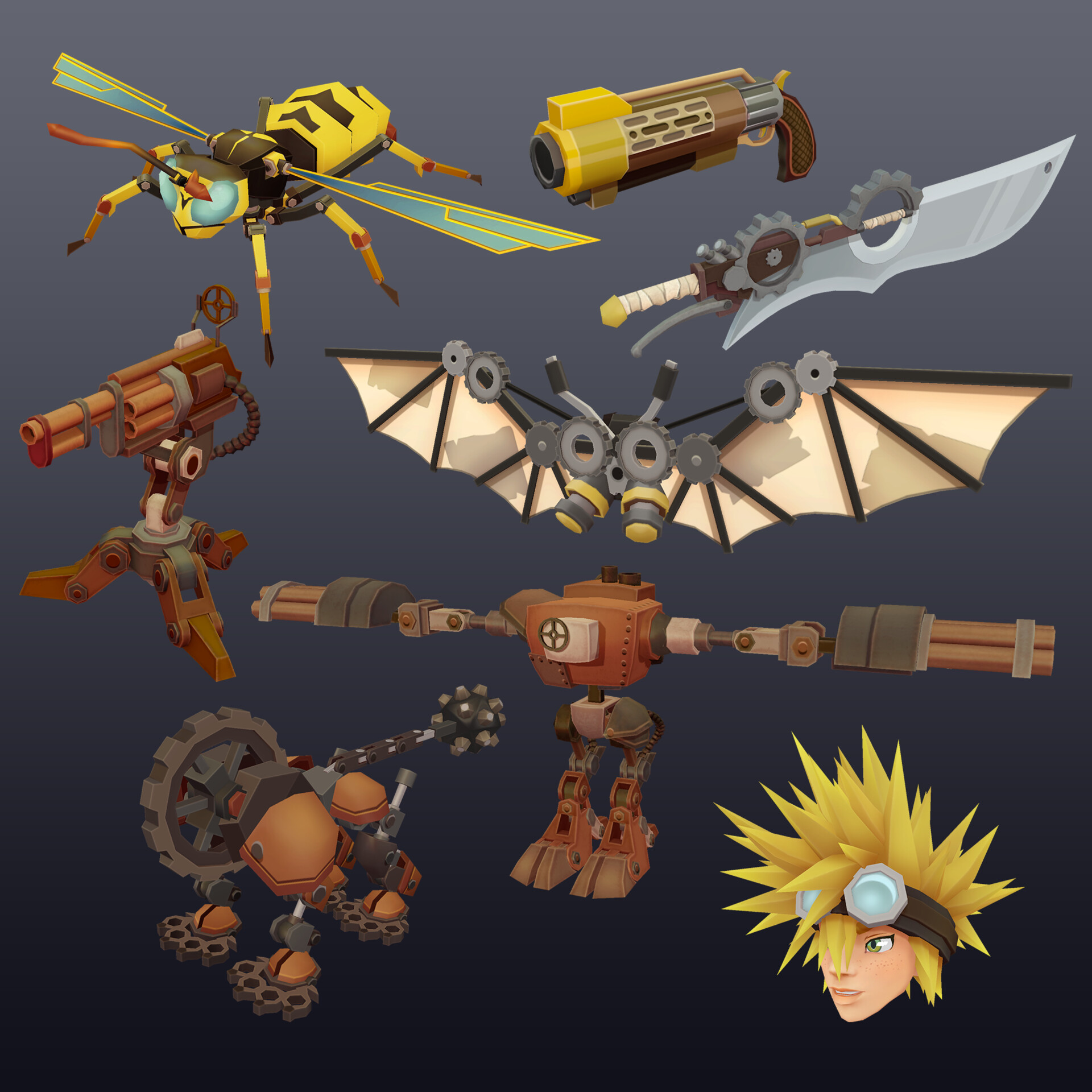 ArtStation - Steampunk Inspired Pieces