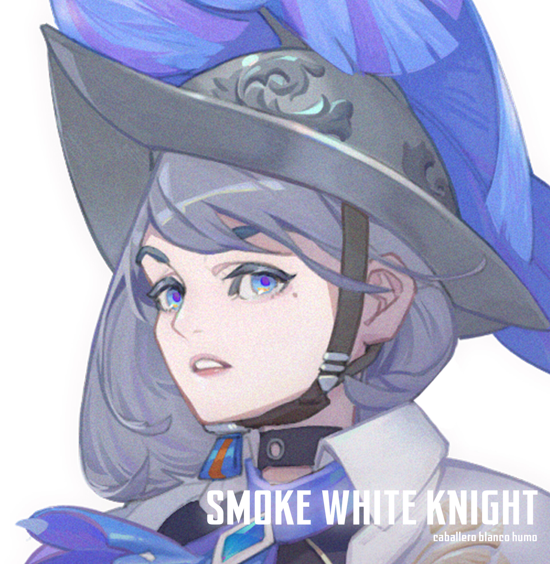 ArtStation - caballero blanco humo #01