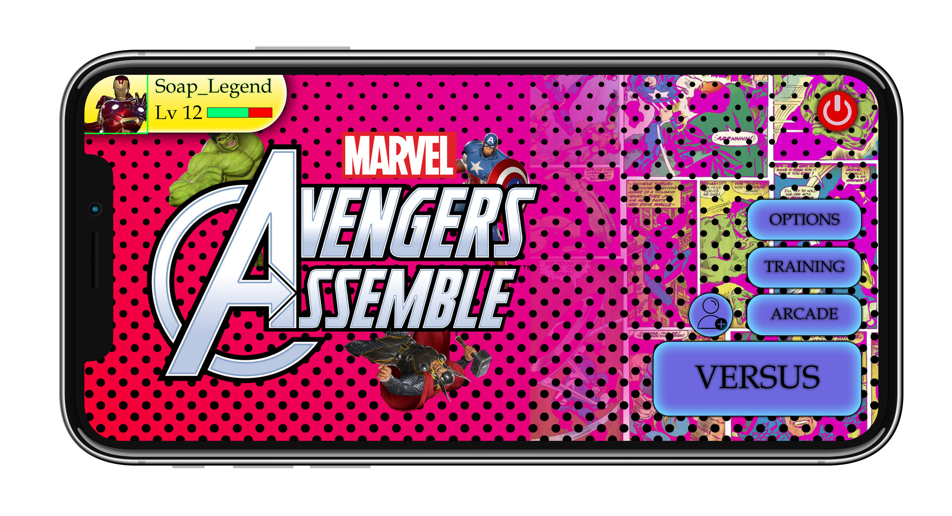 ArtStation - UI Design for a Marvel Game