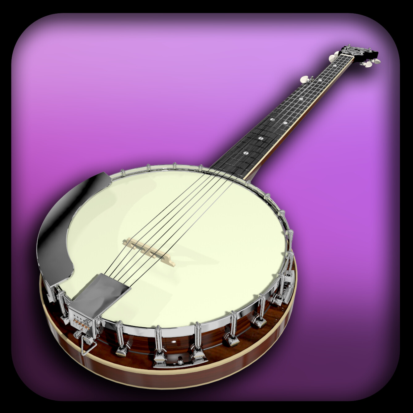 ArtStation - Hi-res 3D banjo for video slot games