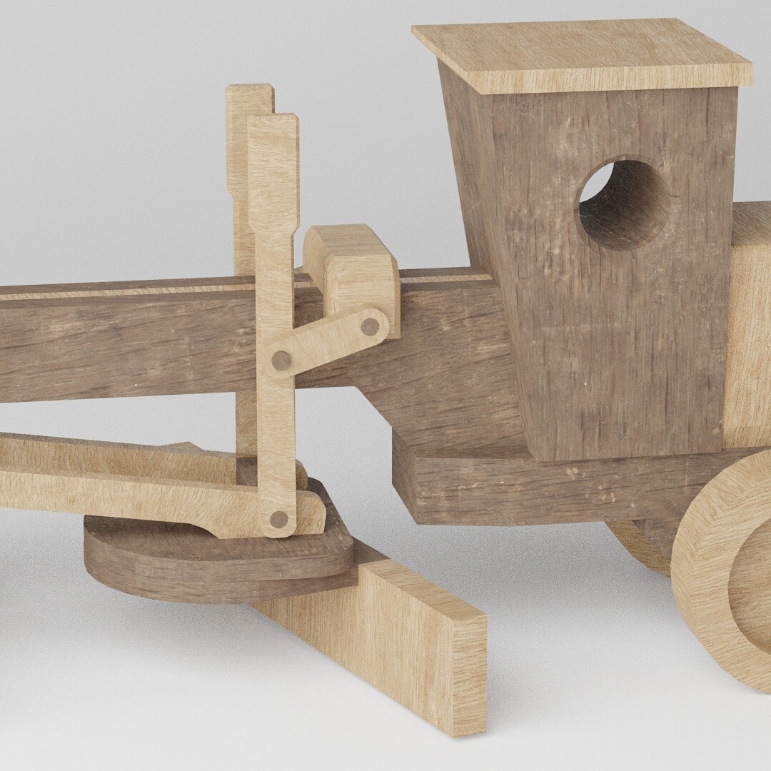 ArtStation - Wooden Toy "Grader"