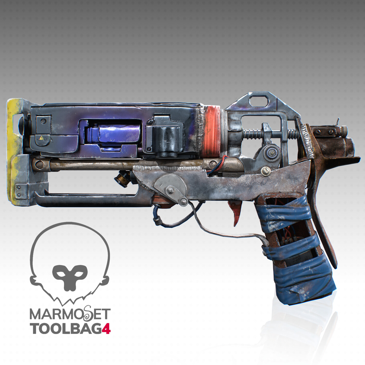 ArtStation - Waste soil Flamethrower gun