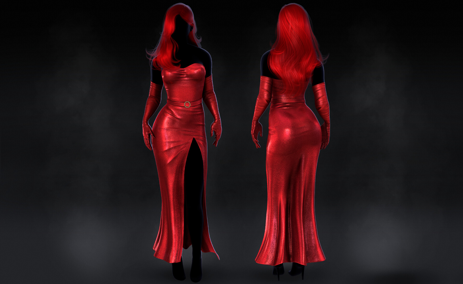 ArtStation - Female outfit "Jessica Rabbit"