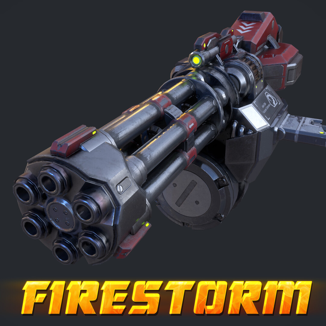 ArtStation - NOD Gattling gun