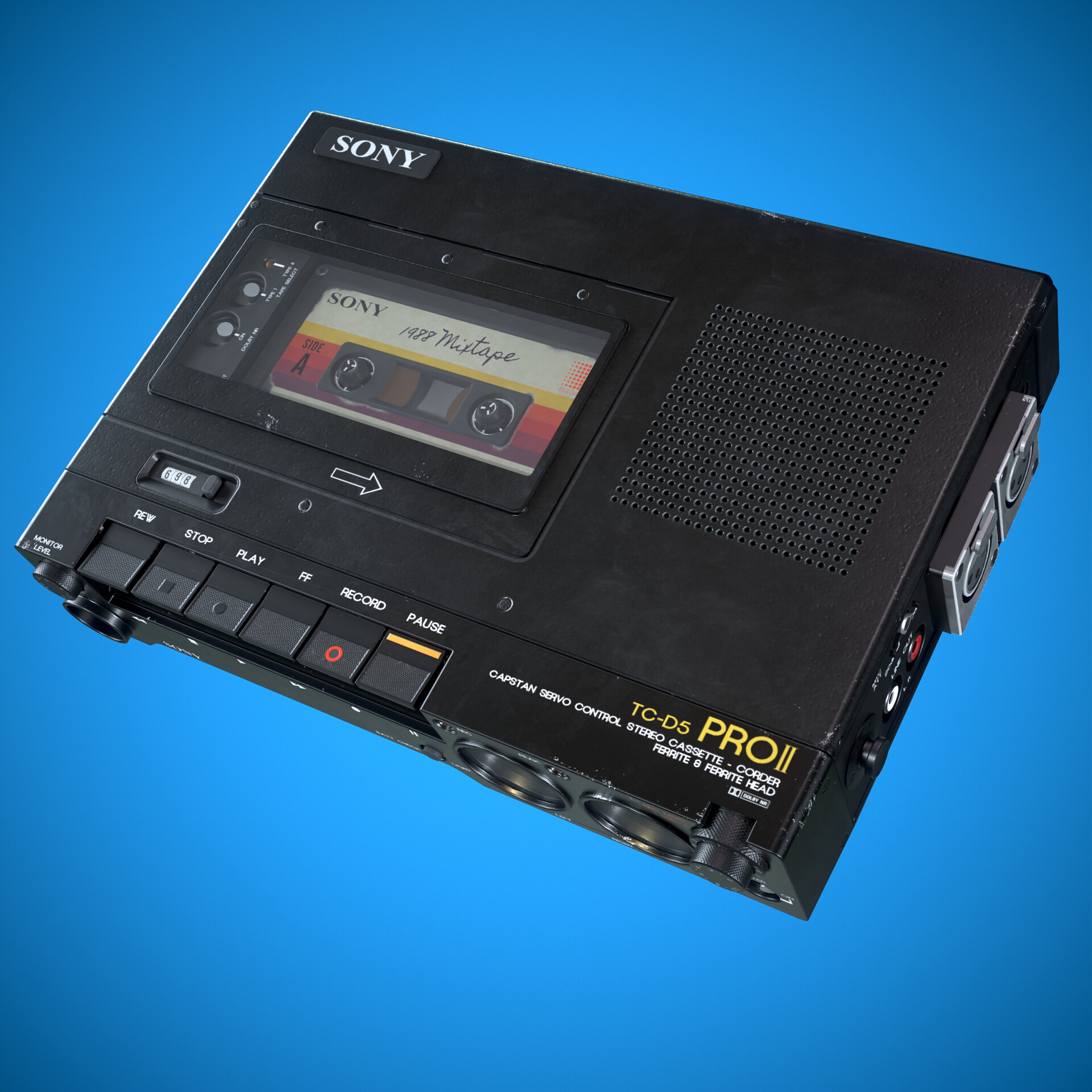 ArtStation - Sony TC-D5 Pro II Cassette Player