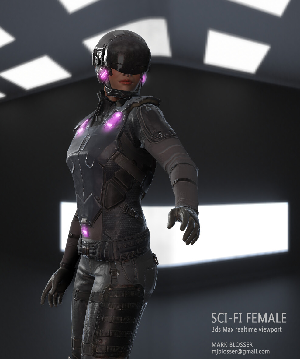 ArtStation - Female Sci-fi Game Character