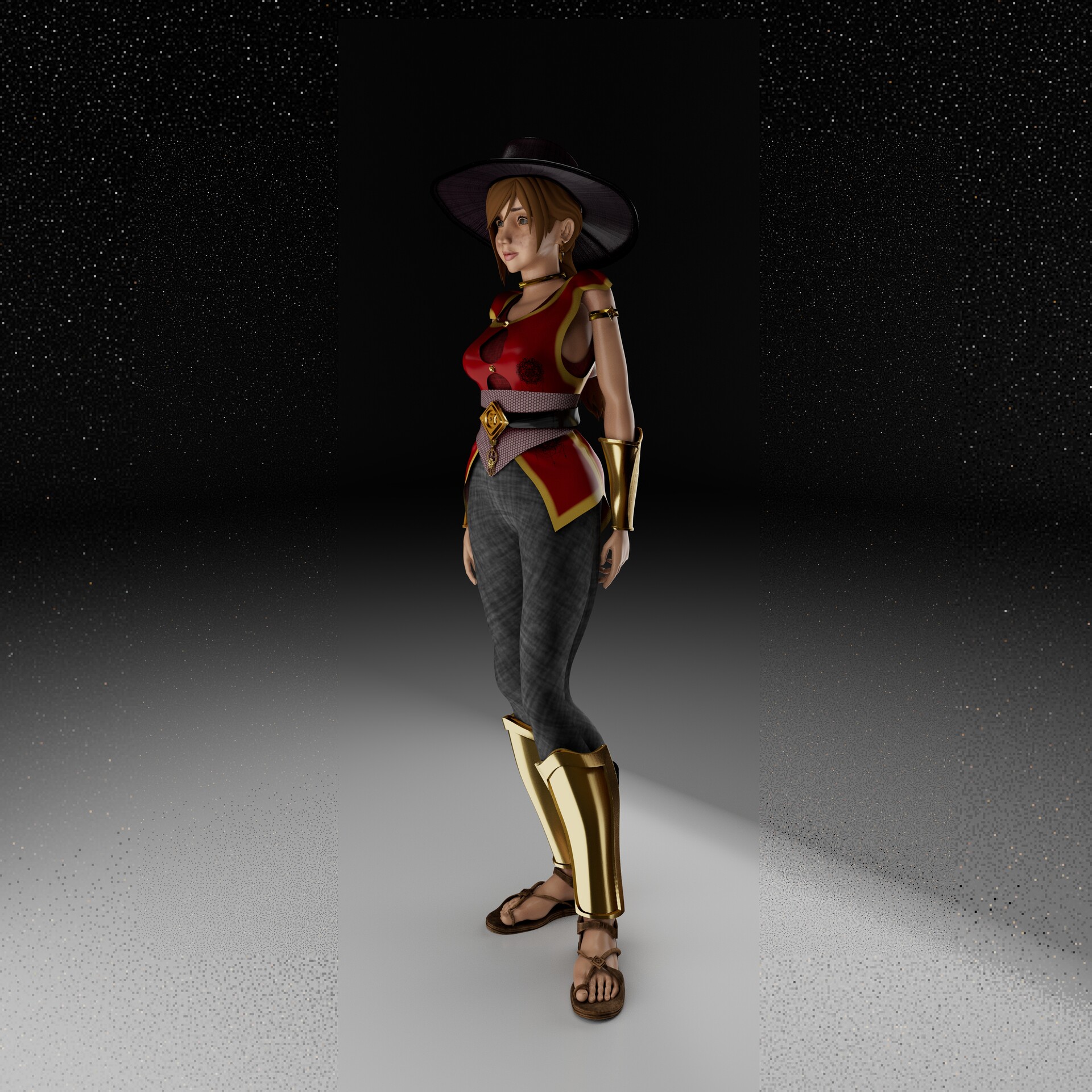 ArtStation - Female 3d character model