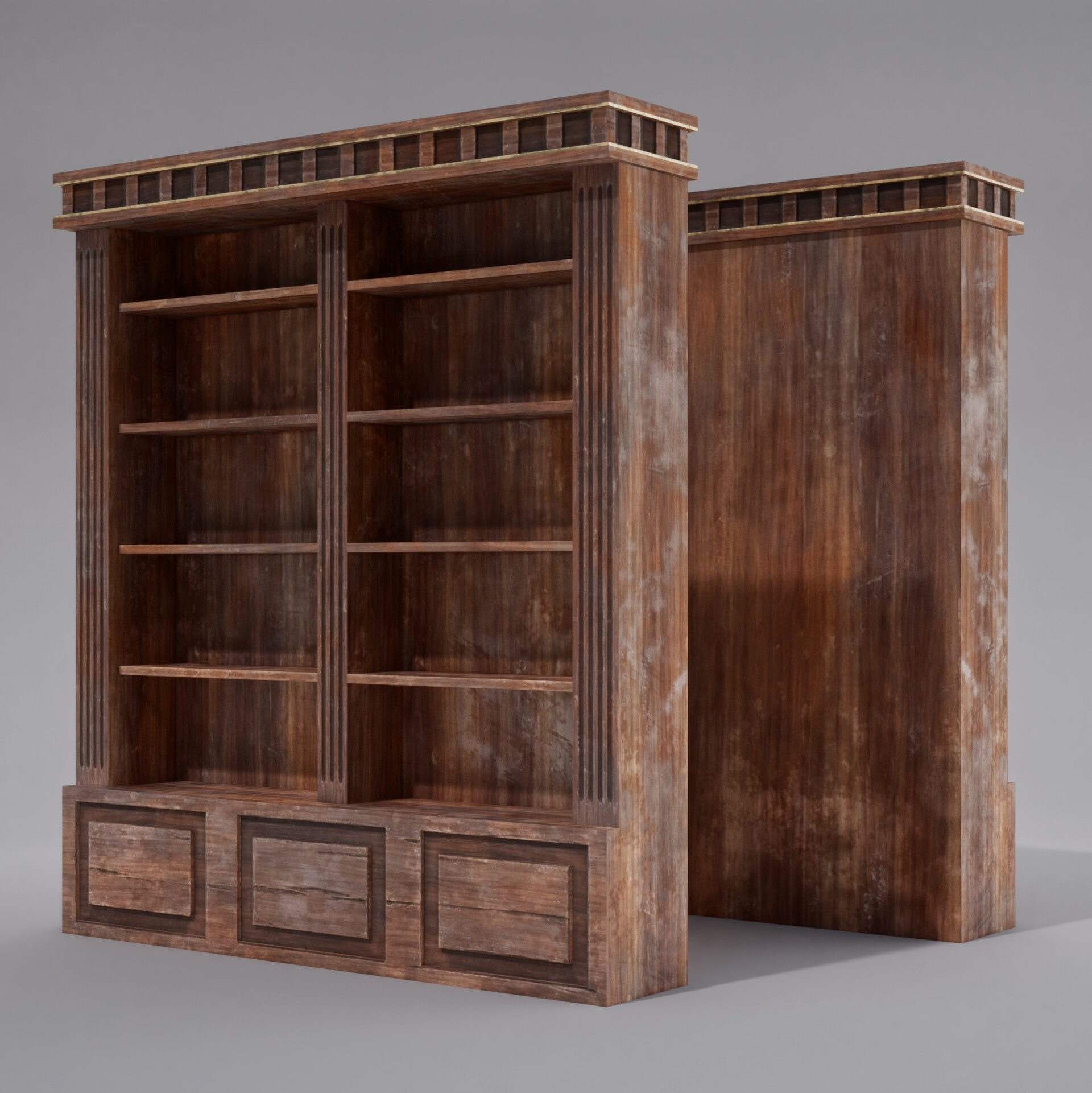 ArtStation - Bookshelf with Trimsheet and Second UV Workflow