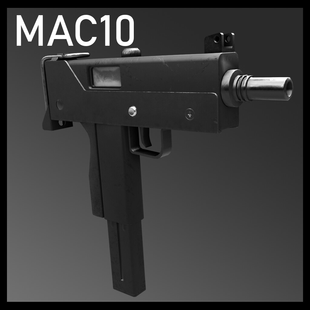 ArtStation - Terry Cosmetics Weapons - MAC10