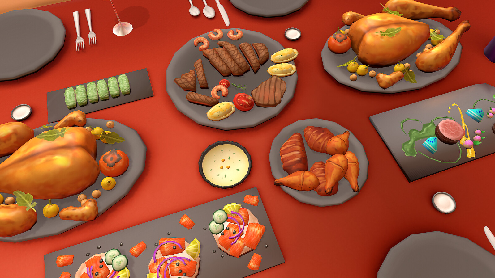 ArtStation - Low-poly Food set