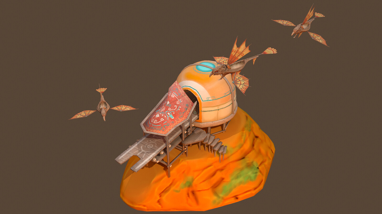 ArtStation - Sky Nomard airsip and airplace