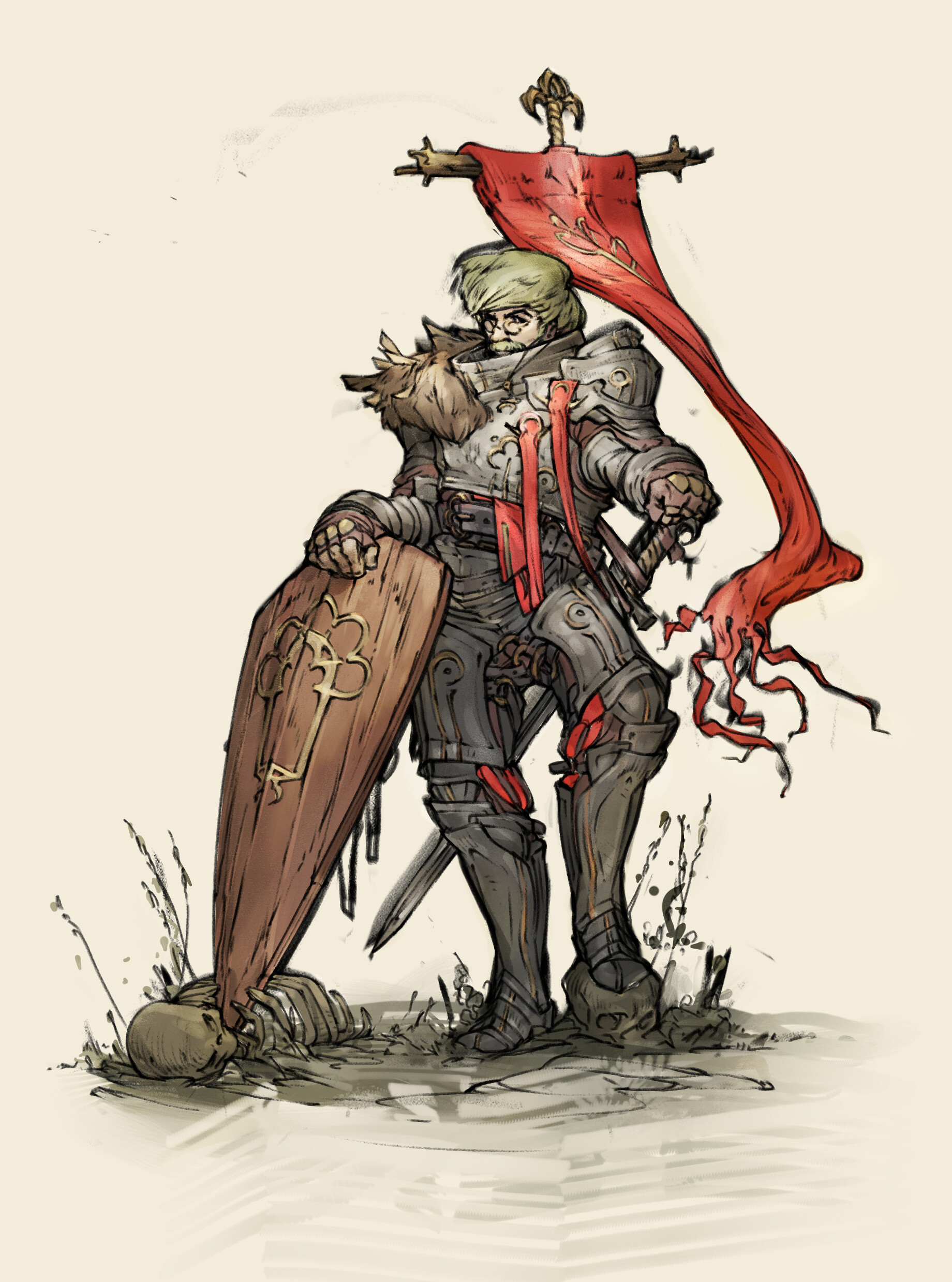 ArtStation - Paladin of the Rose