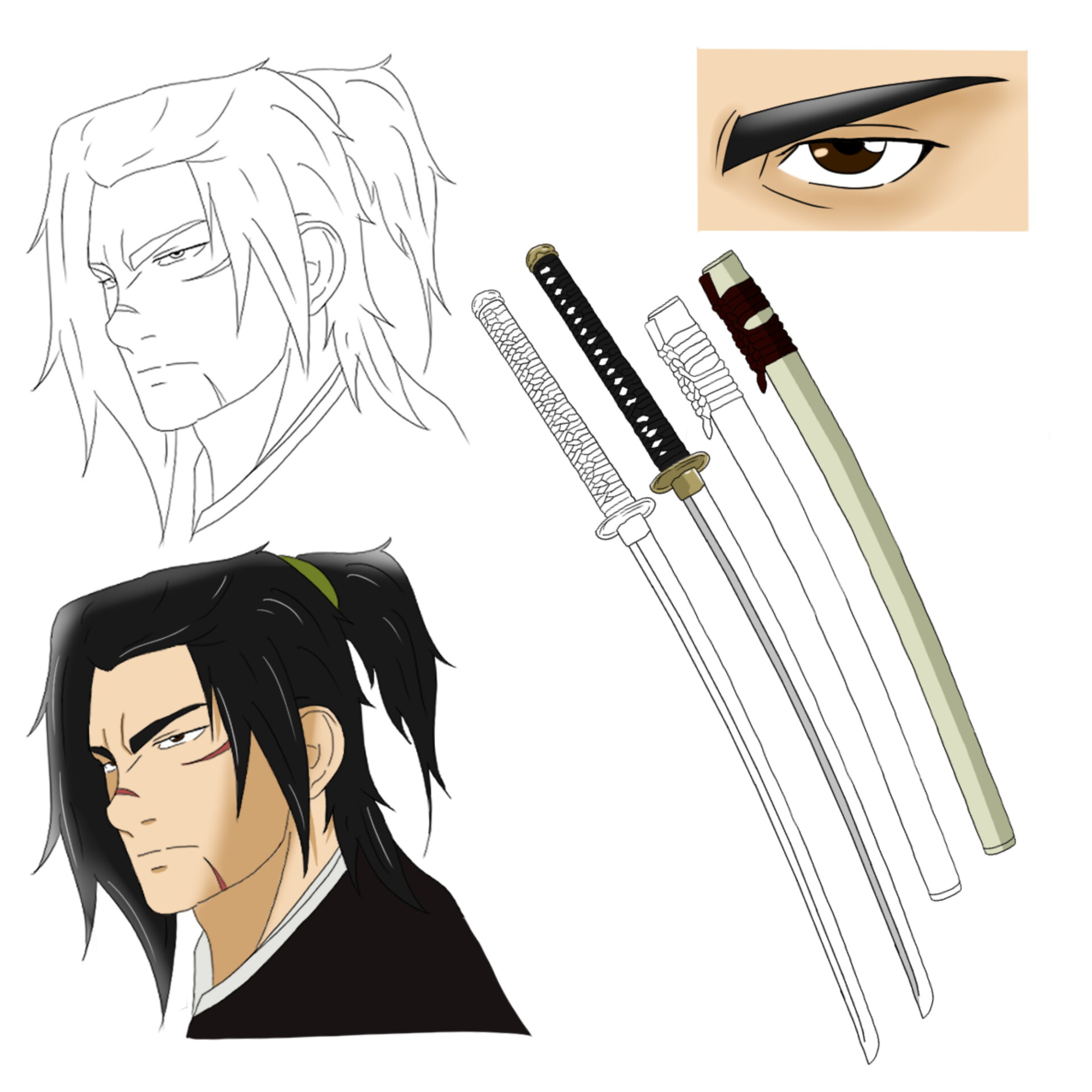 ArtStation - A Caçada (The Hunt) - Character Design - Ronin Model Sheet