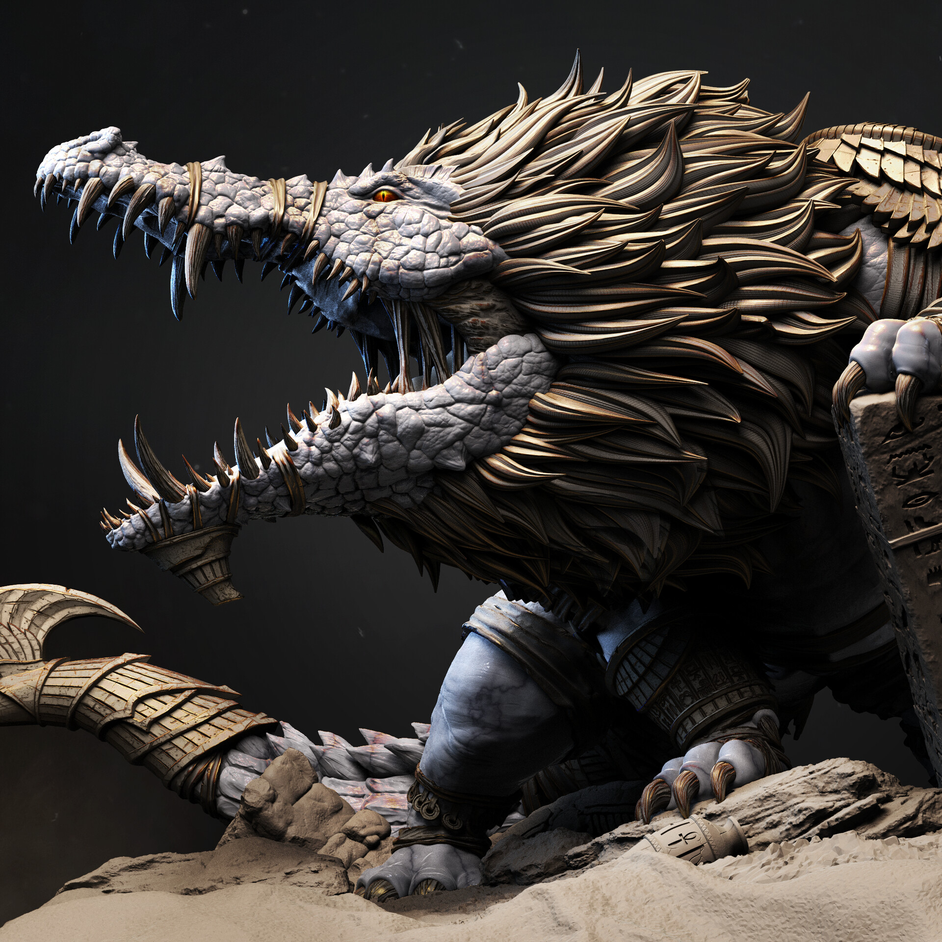 ArtStation - Ammut, Devourer of the Dead