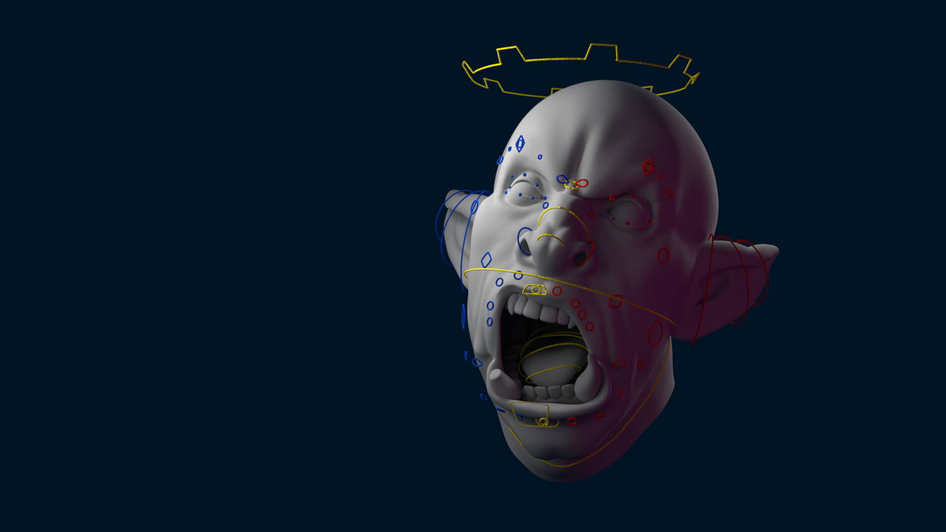 ArtStation - Cro Rig │ Orc Facial Rig