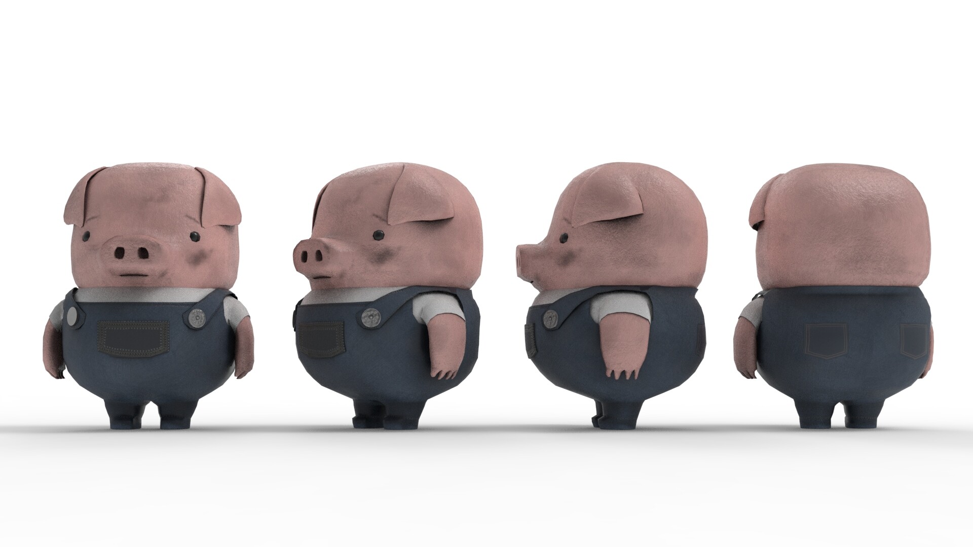 ArtStation - Pig 3d Model