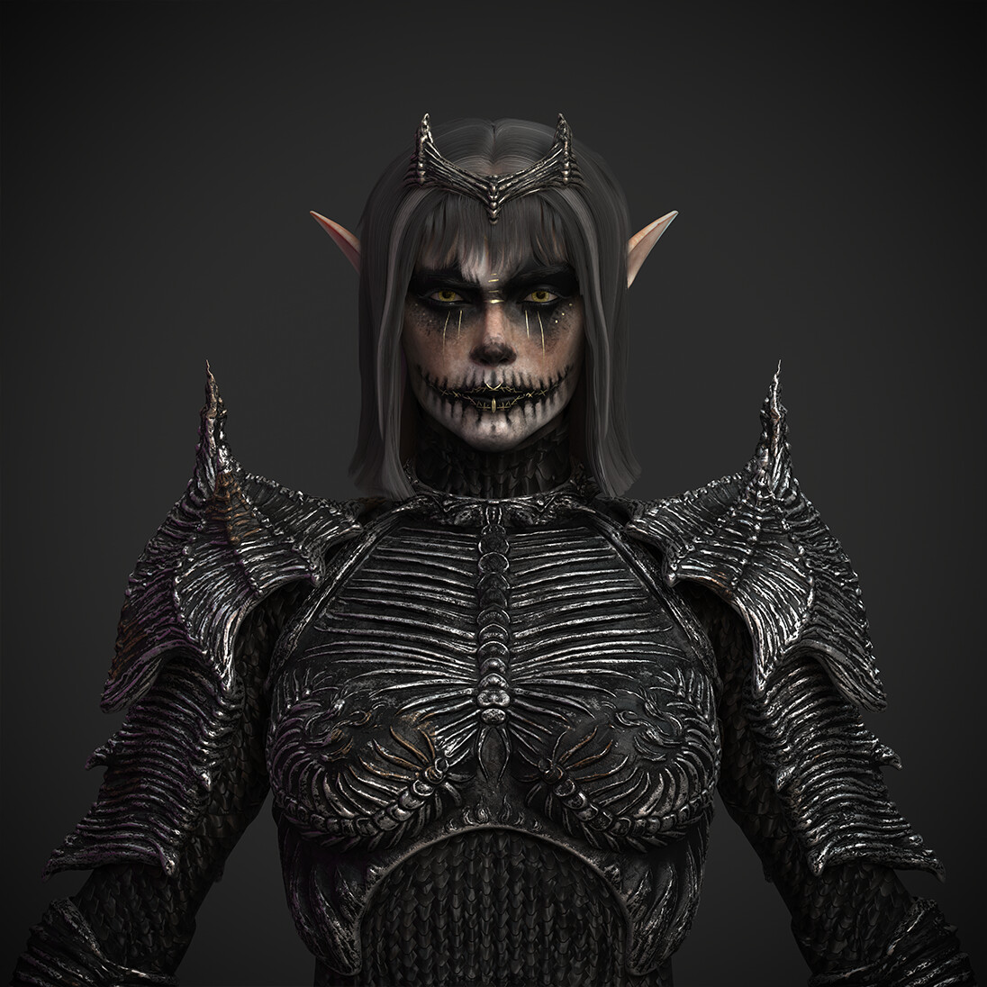 ArtStation - Goth Female Elf