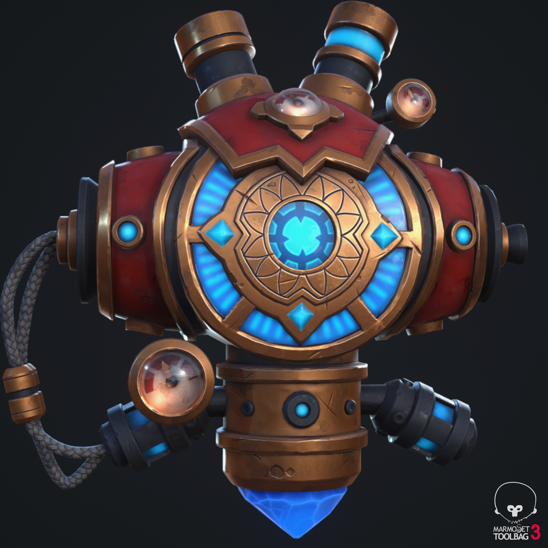 ArtStation - Stylized game prop - Engineering device