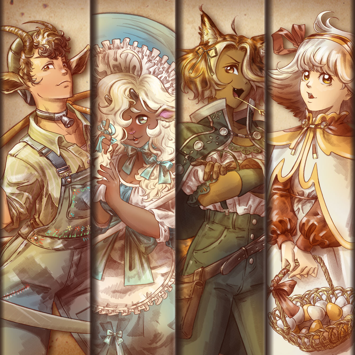 ArtStation - Farm Characters 3 - 6