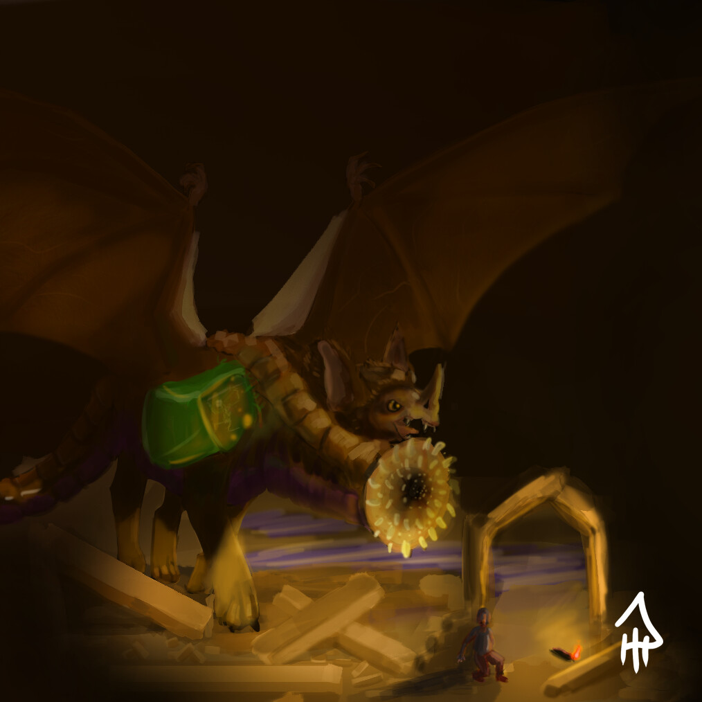 ArtStation - Cubo Sanguecego / Bloodbat Cube, Keldora Creature