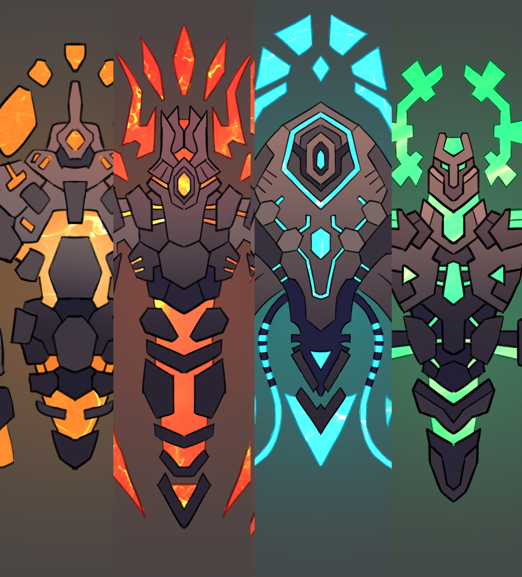 ArtStation - Elemental Guardians