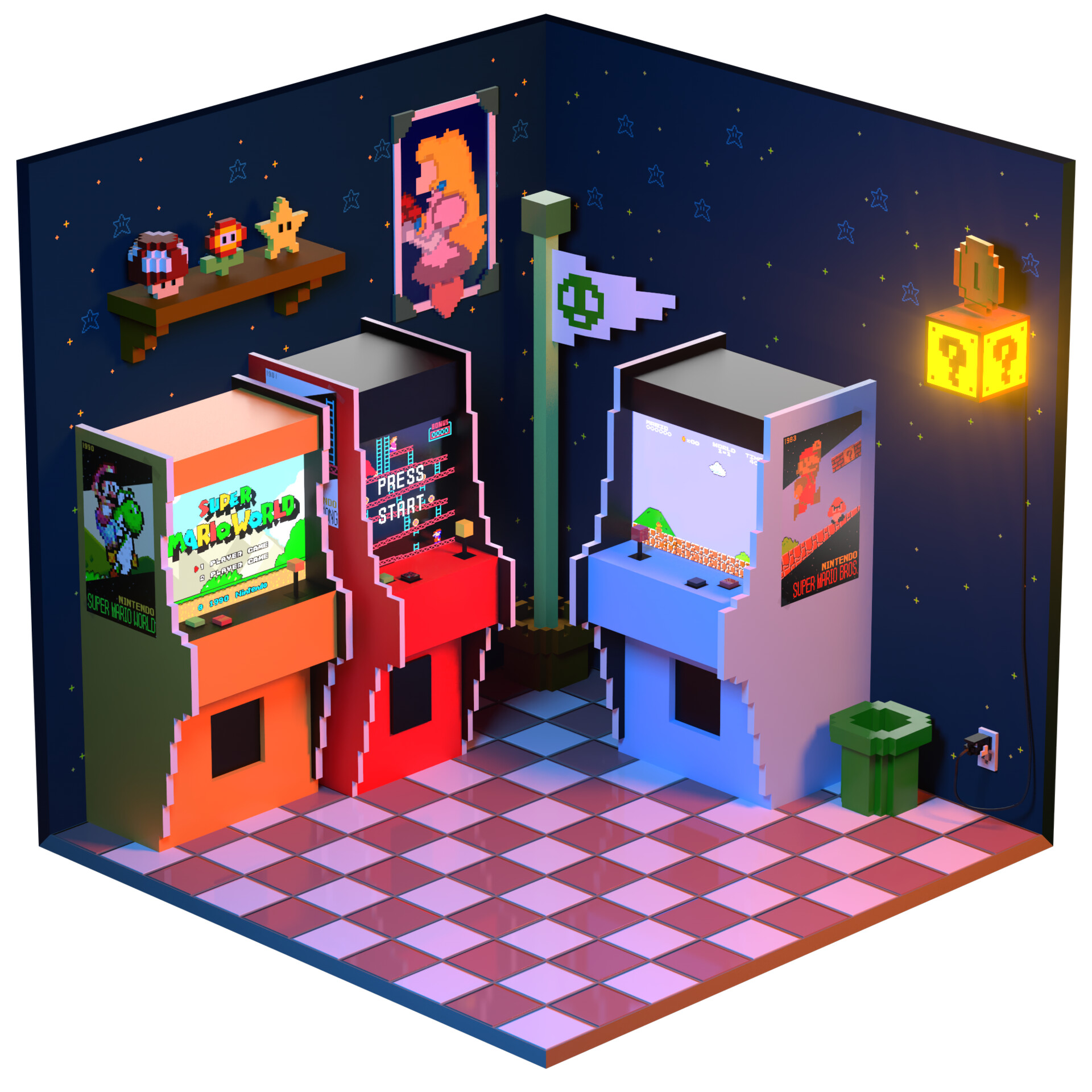 ArtStation - Super Mario Arcade