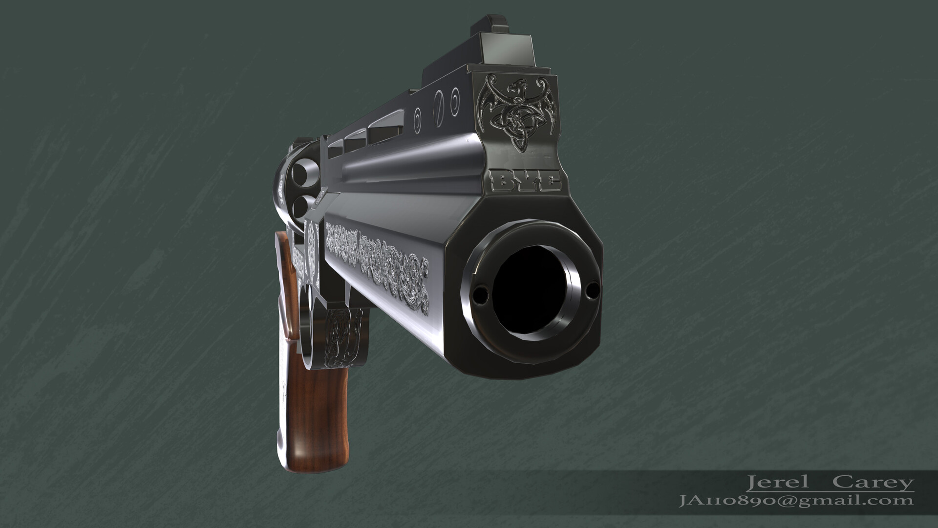 ArtStation - Mateba Revolver Breakdown