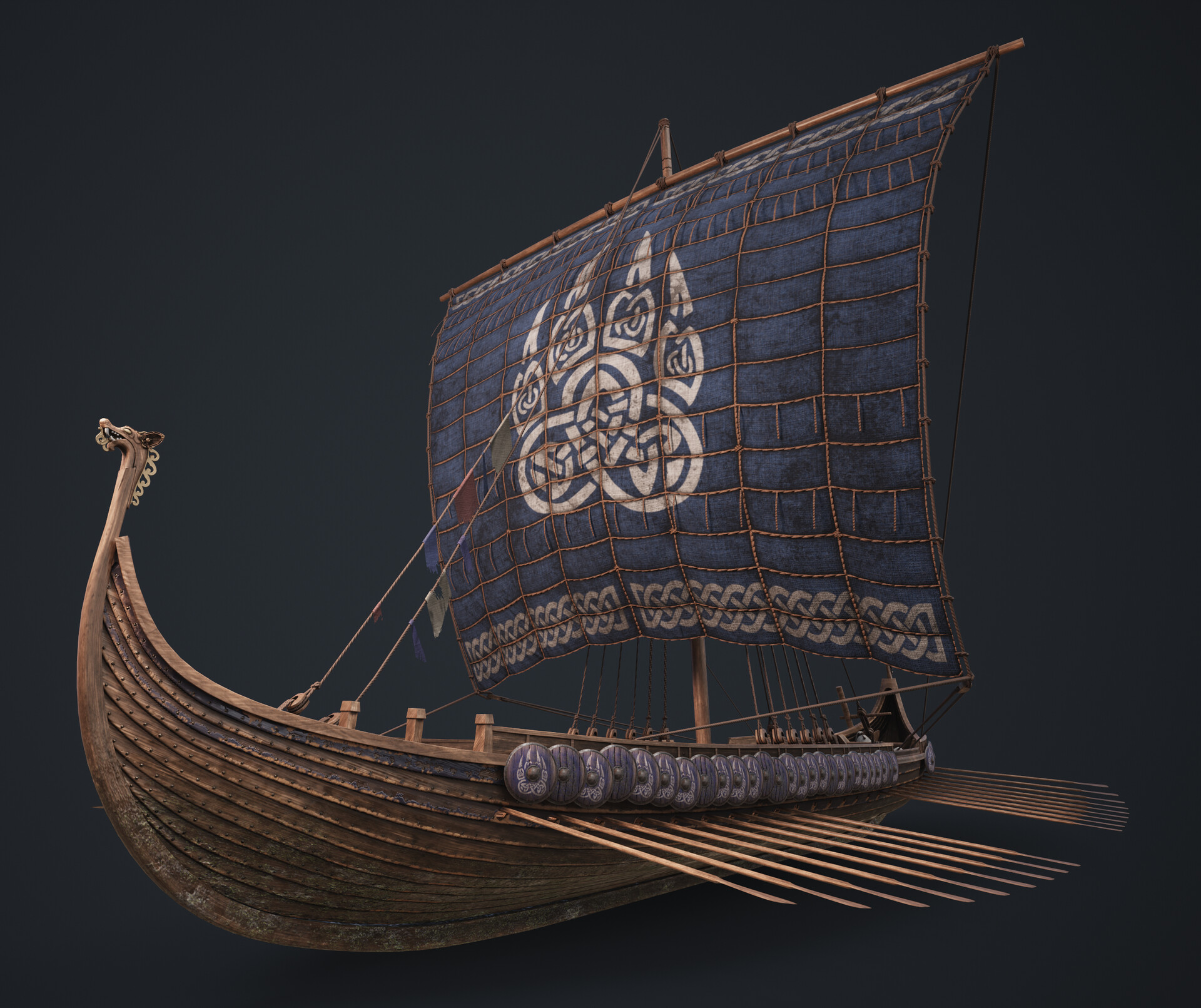 ArtStation - Drakkar - Game-Ready Viking Ship