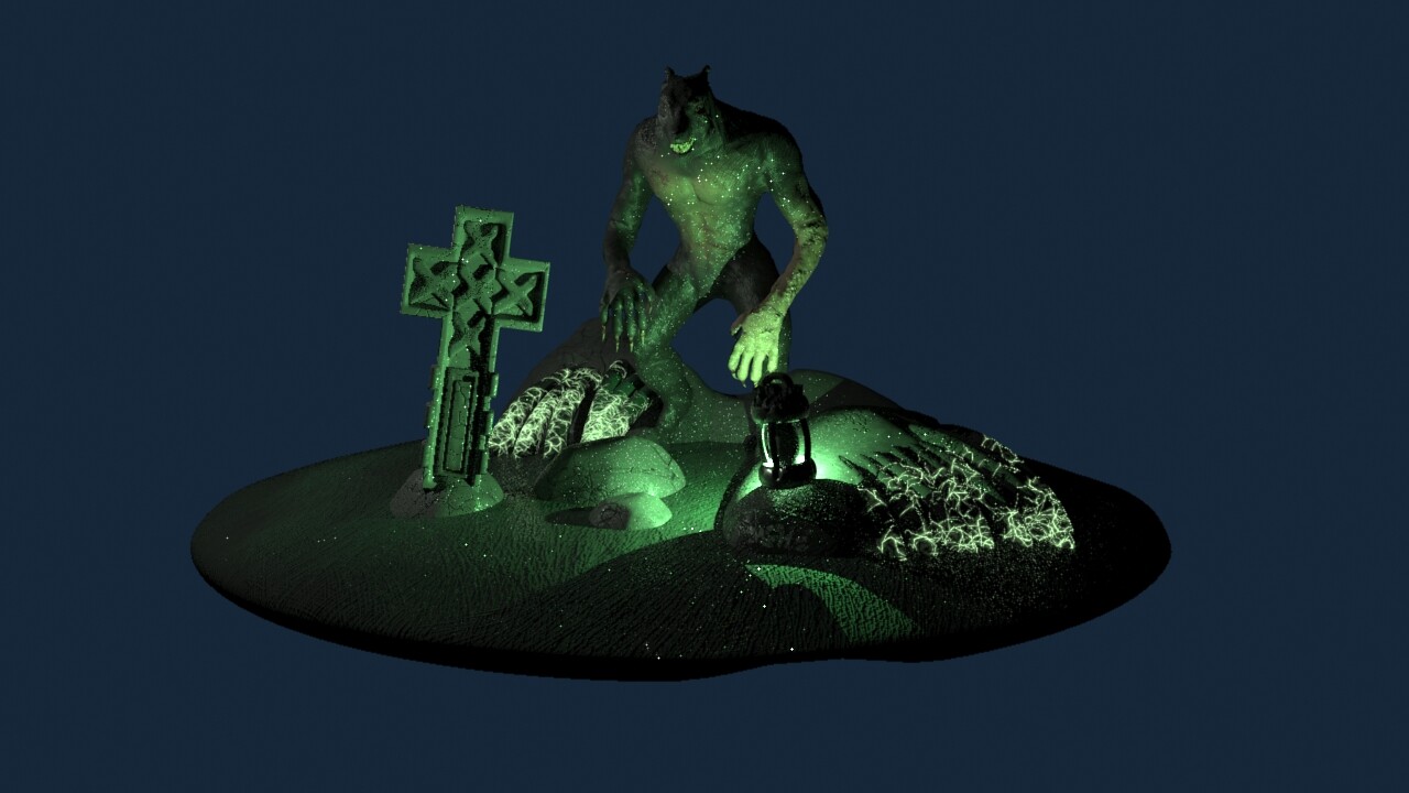 ArtStation - FanArt-Werewolf-3D Model